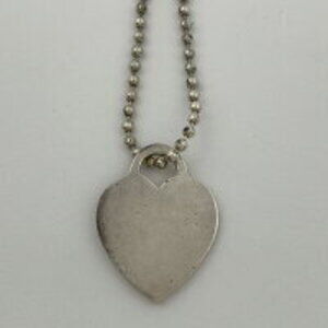 Tiffany & Co. | Bags | Tiffany Co To Necklace Heart Motif Long Sterling ...